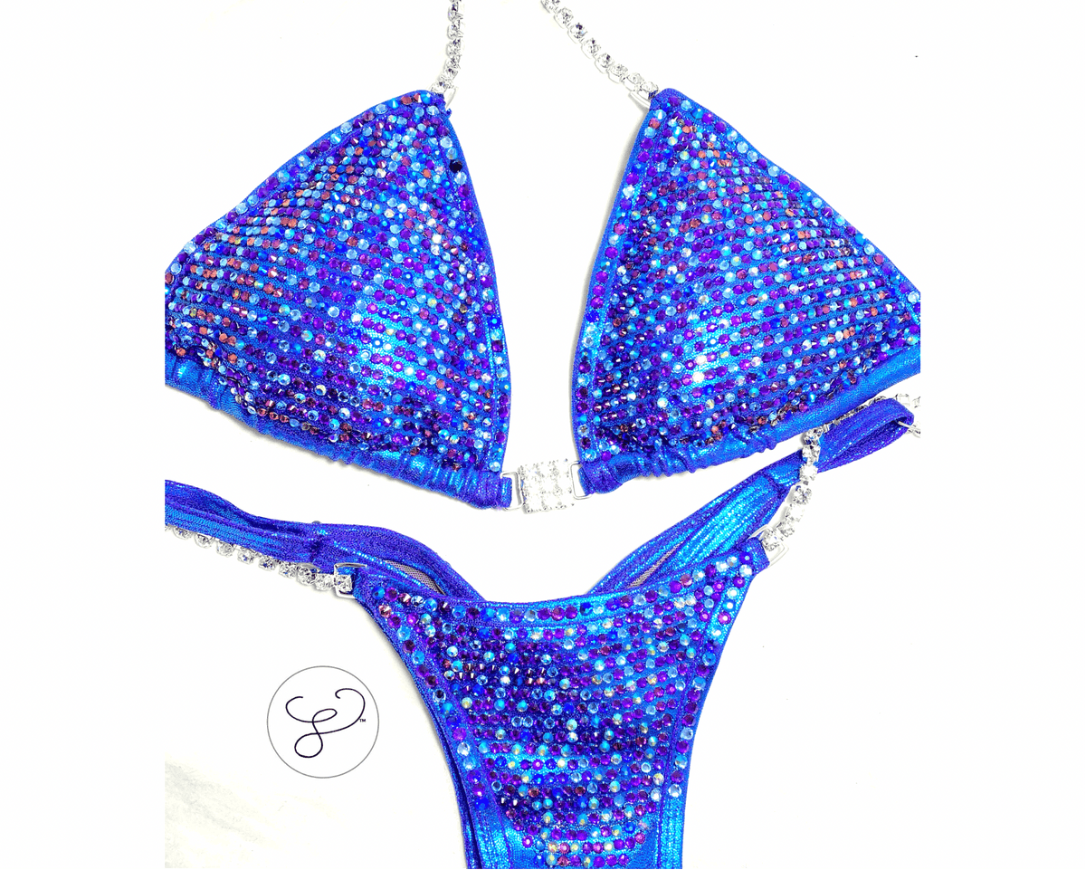 Jewell Mystique Grape/Turquoise Pro Scatter Competition Bikini – Jewell ...